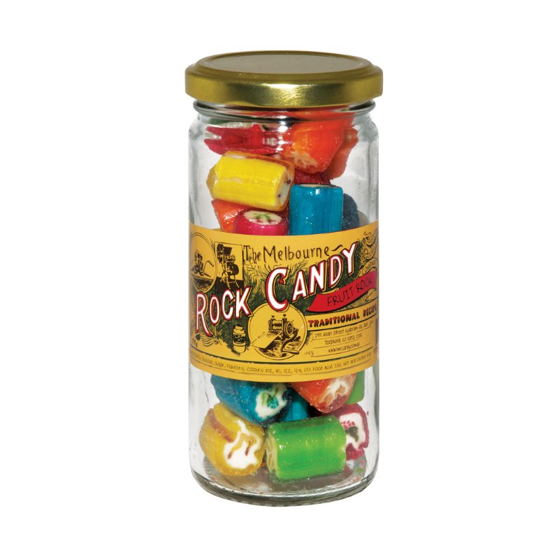 The Melbourne Rock Candy Fruit Rock 170g – My Sweeties