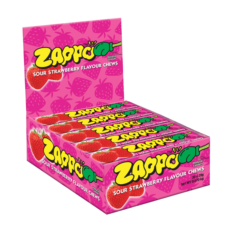 Zappo Strawberry 29g – My Sweeties