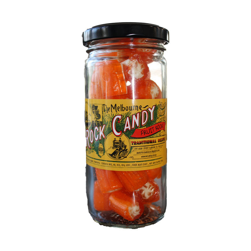 The Melbourne Rock Candy Orange Rock 170g – My Sweeties