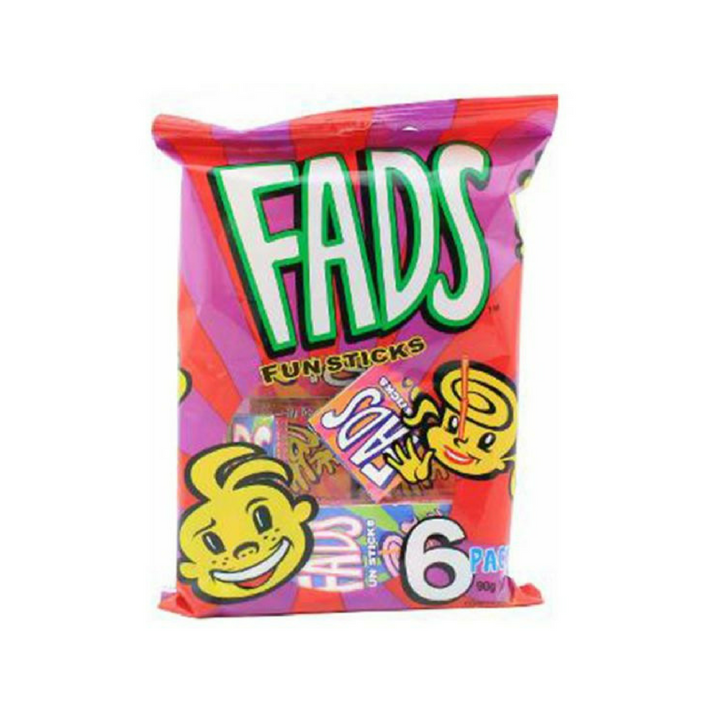 Fads Fun Sticks 15g 6pk – My Sweeties