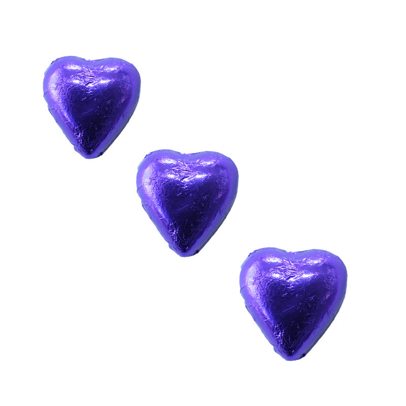 Chocolate Foil Hearts Purple (Special Order) – My Sweeties
